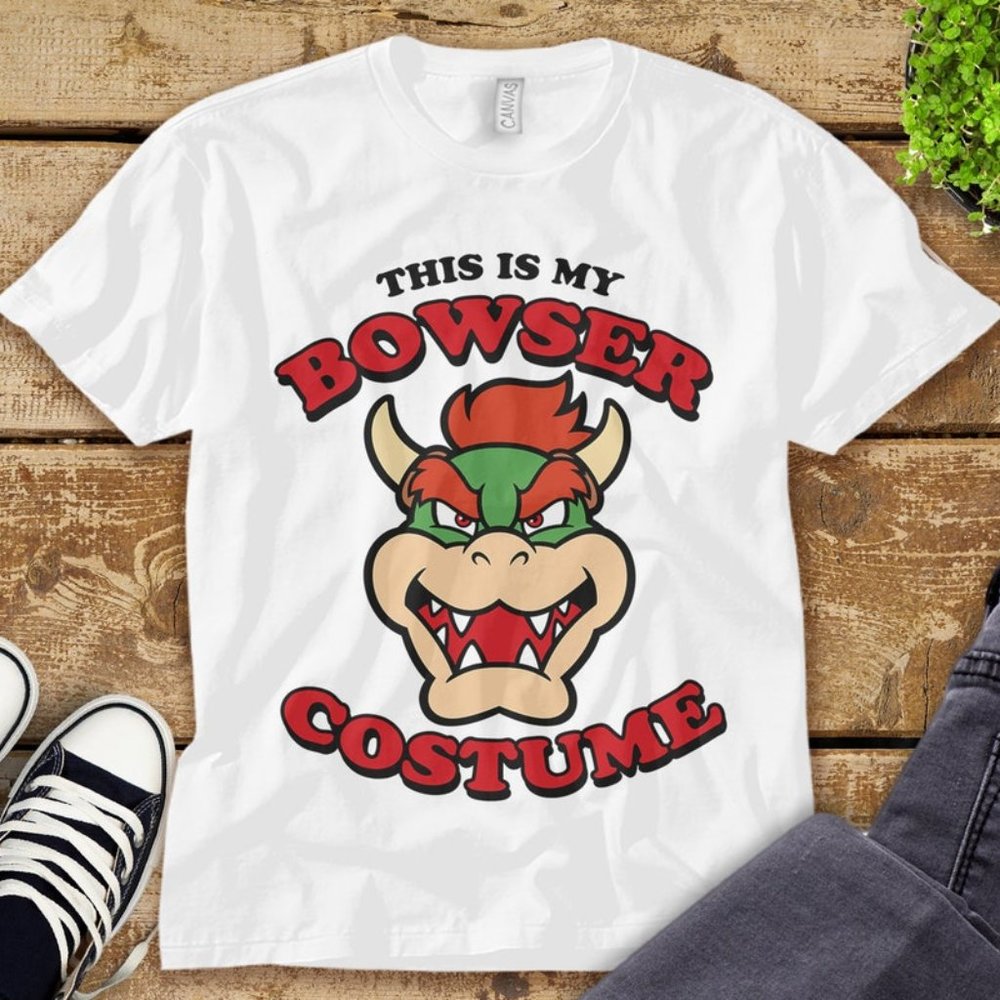 Nintendo Super Mario Bowser Costume Graphic Unisex Te… - Gem